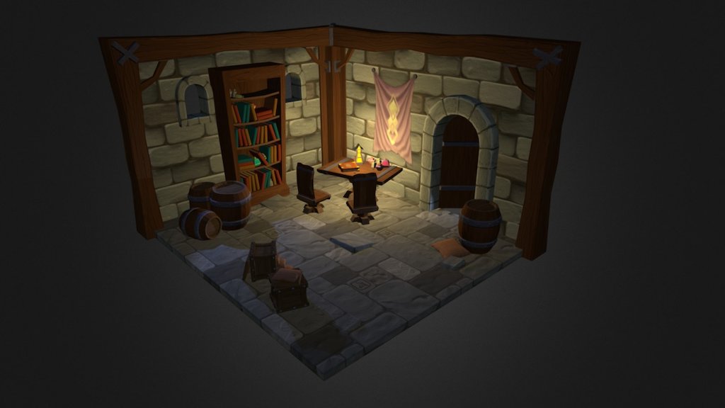 Stylized Dungeon - 3D model by Steven Maslovskiy (@StevenMaslovskiy ...