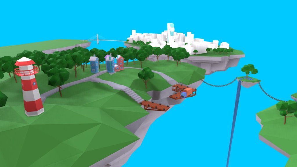 low poly landscape project WIP - 3D model by Antonie Martinovich van ...