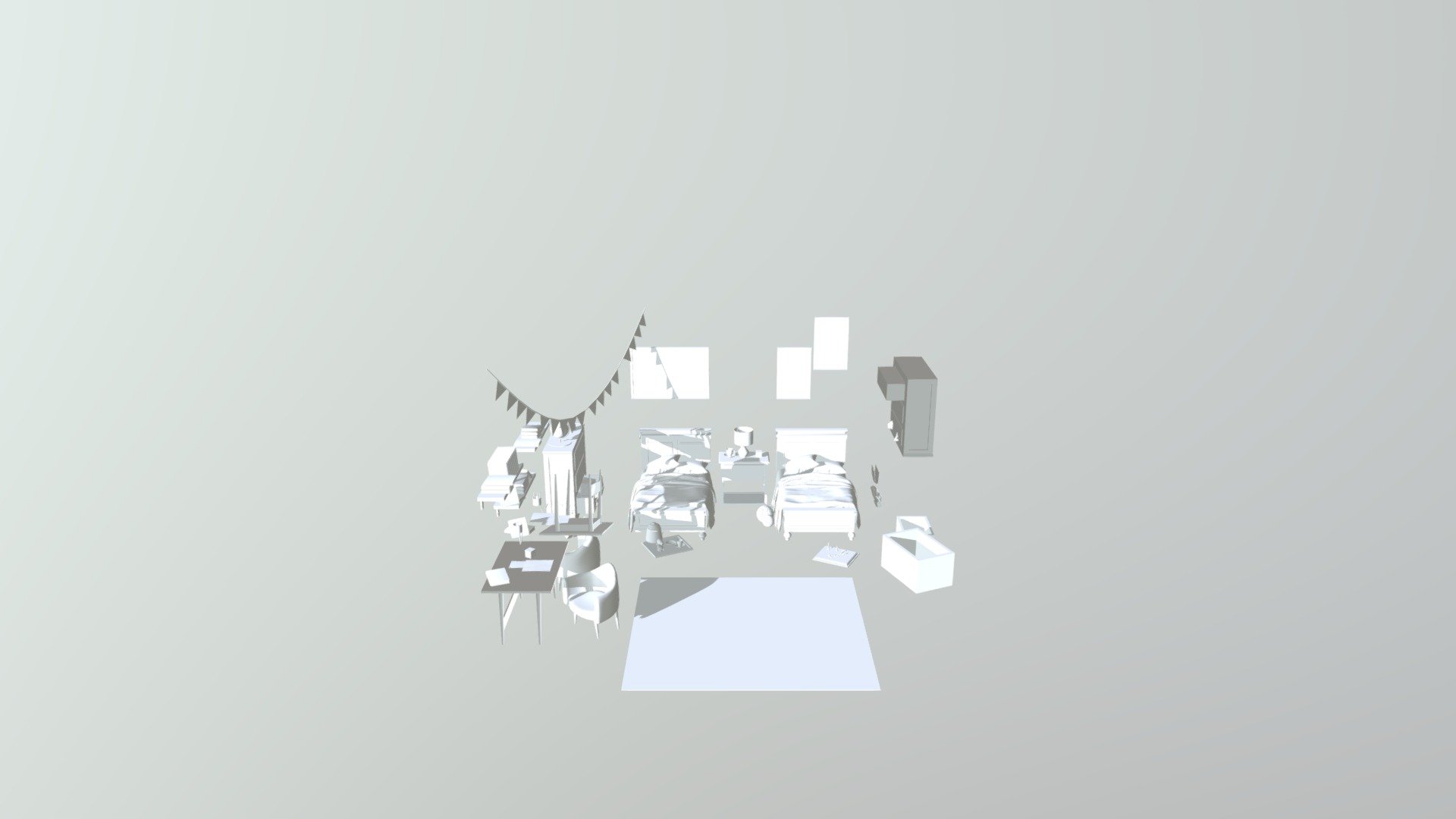 Interior FBX - 3D model by andreeacristina [db59fa1] - Sketchfab