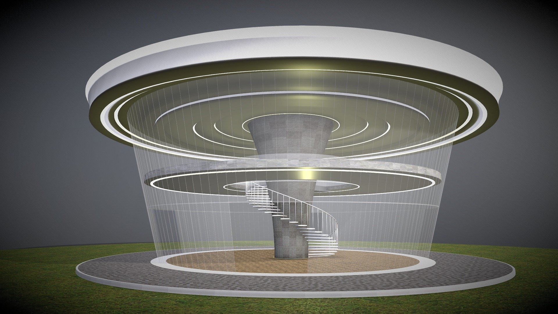 Pavilion 223DP - Buy Royalty Free 3D model by Jinda (@jindaarch ...