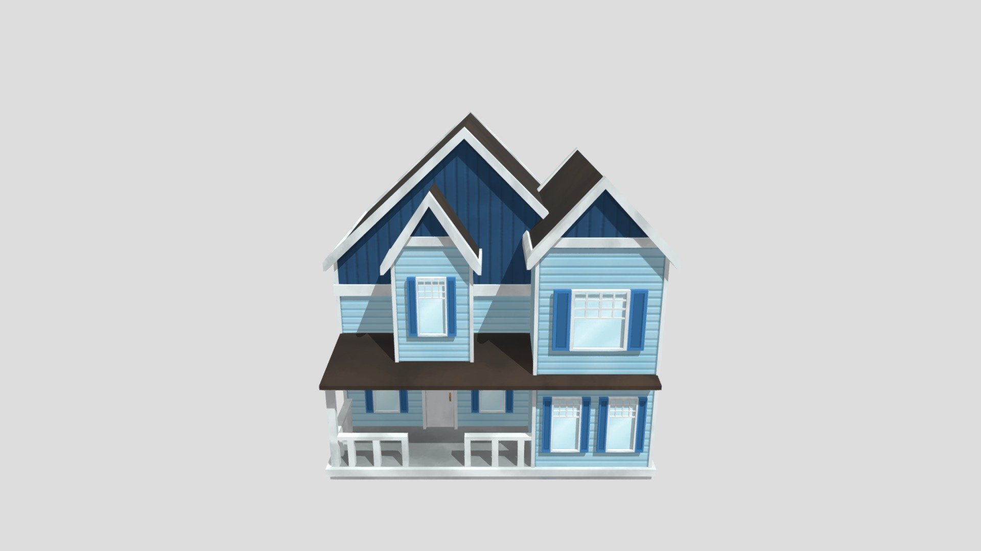 Stylistic Suburban House - Download Free 3D model by NienkeSt [db5d2cc ...