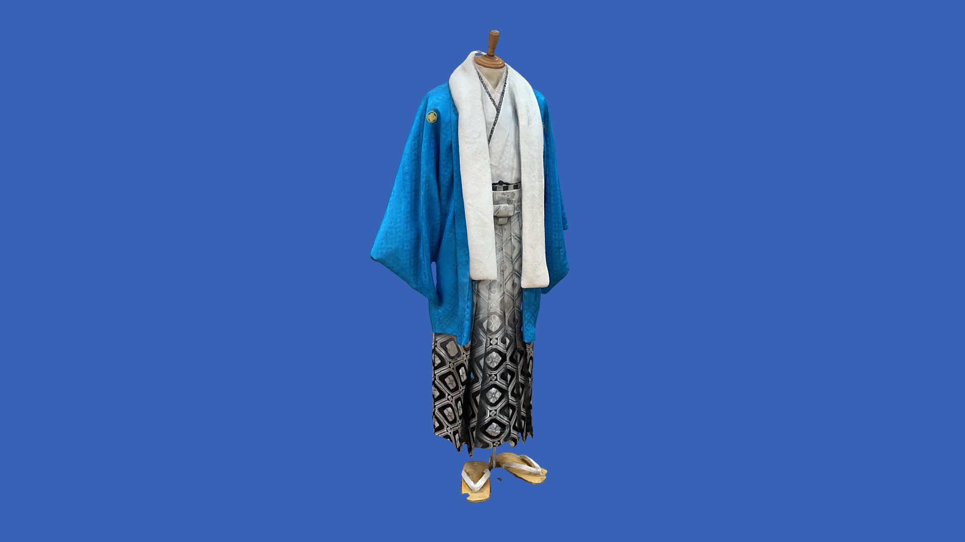 Man Hakama Blue Low Poly scanned with Luma - 3D model by Koto3D ...