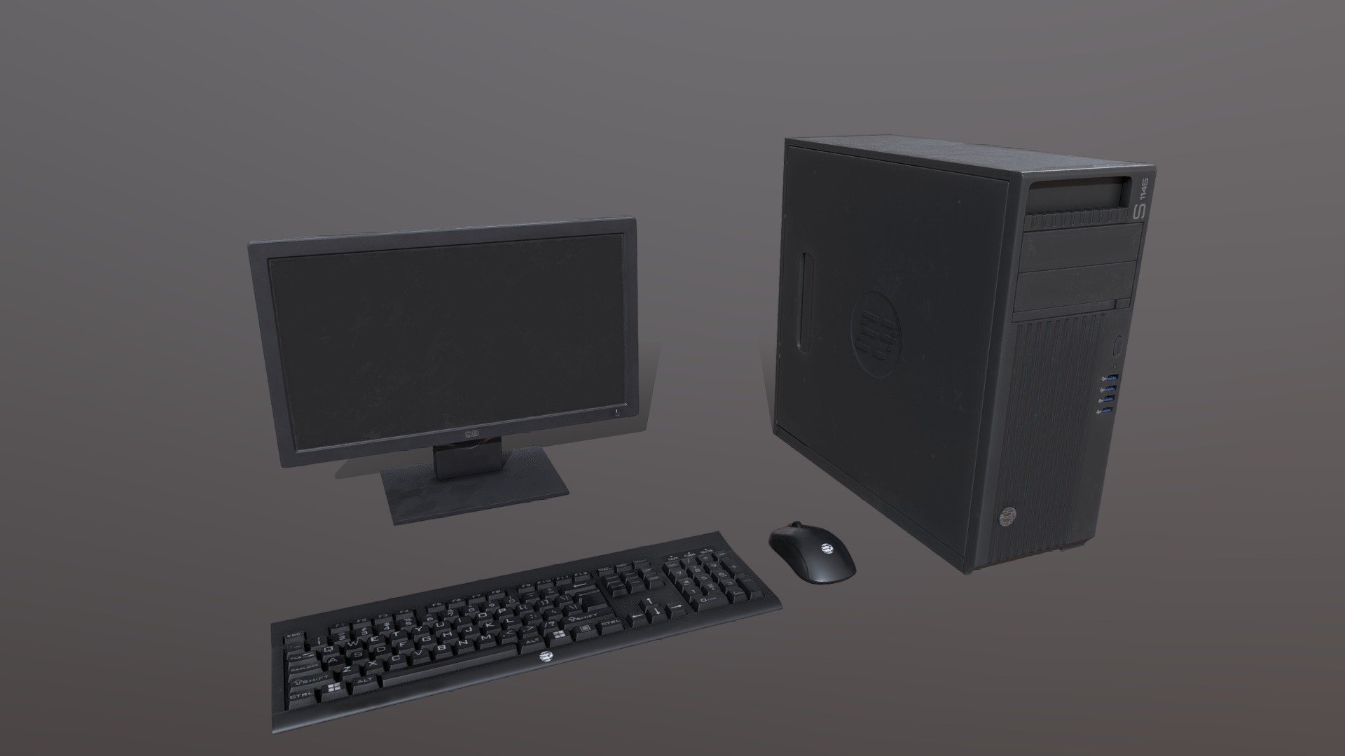 PC Mouse Keyboard Monitor - Buy Royalty Free 3D model by SUSUSUBE ...