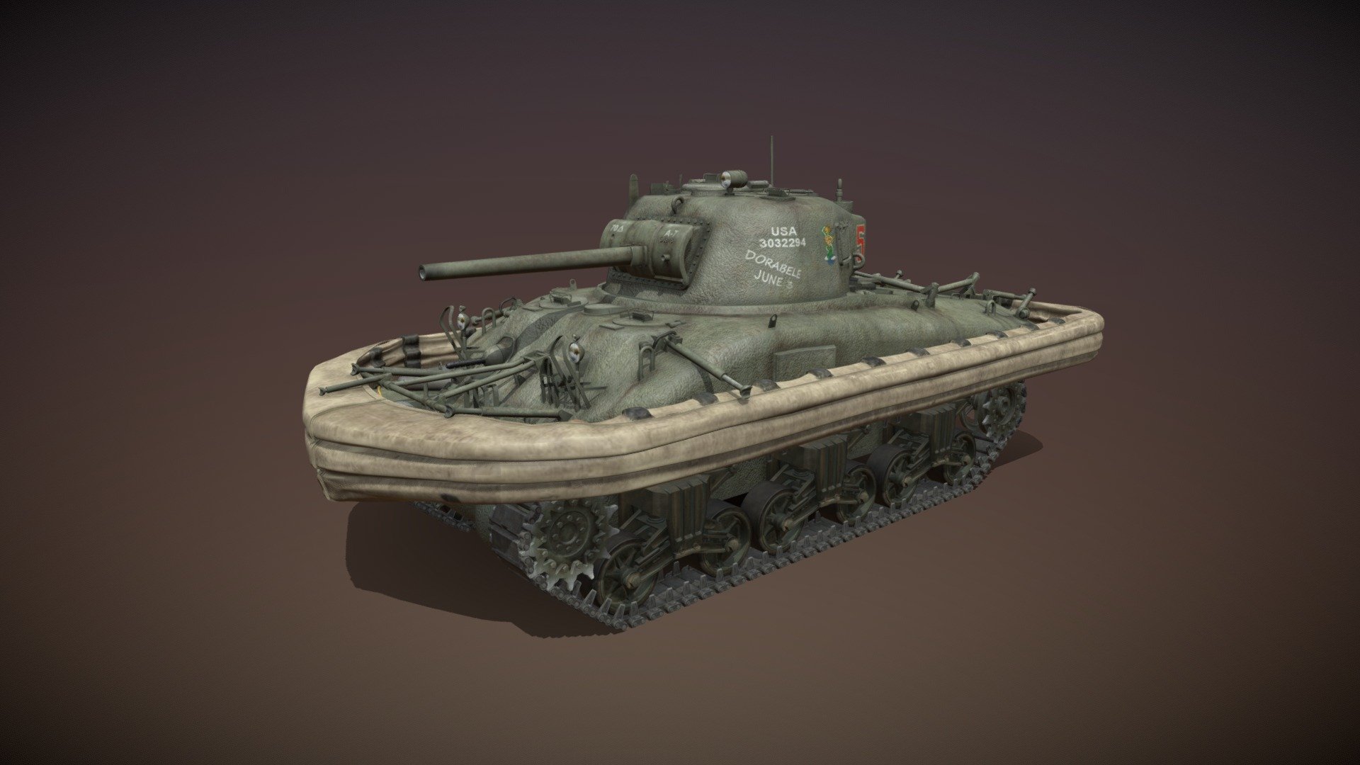 M4A1 Sherman - Duplex Drive - Dorabelle - Buy Royalty Free 3D model by Panaristi [db62361 ...