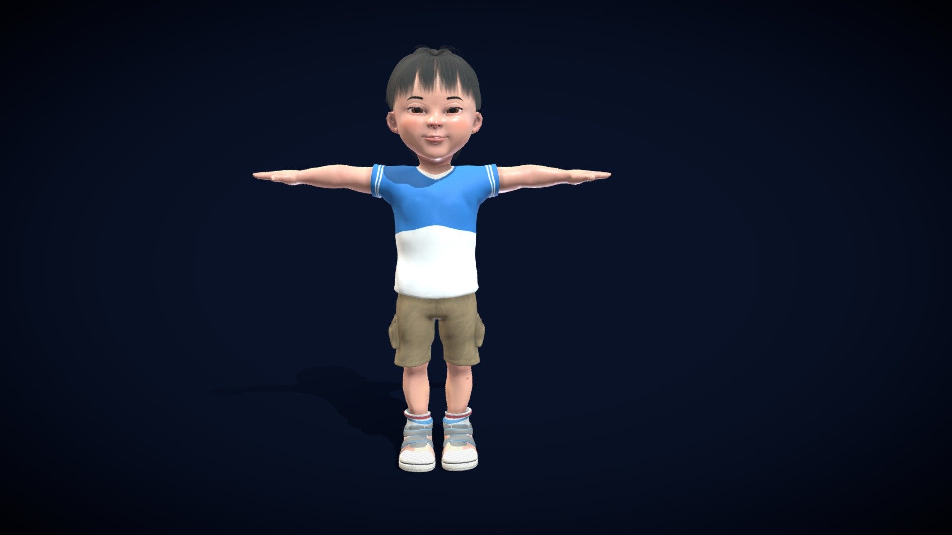 cartoon Asian Boy - Download Free 3D model by giyas3dartist ...