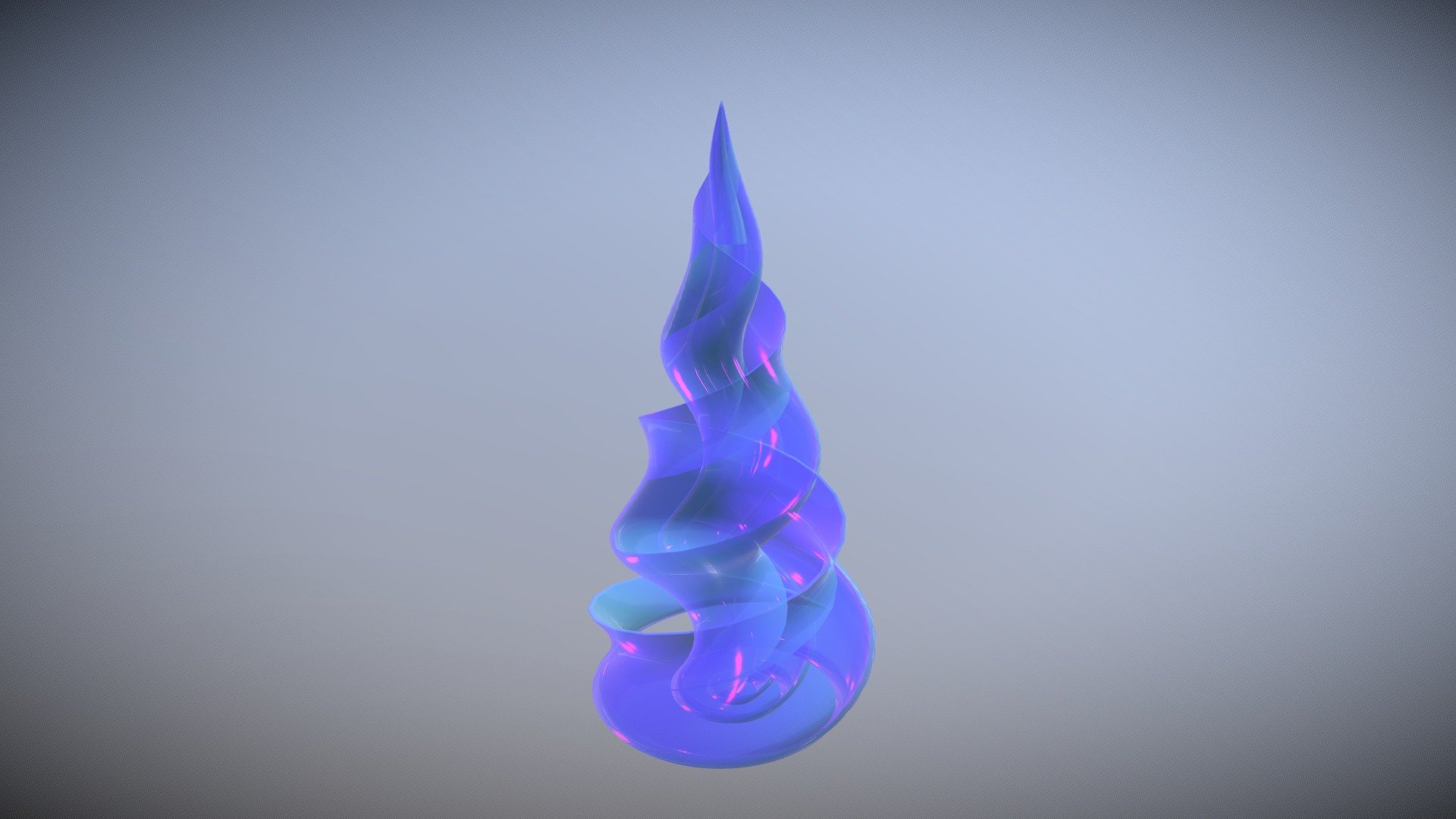 Spiral Pyramid Blue Glass - Buy Royalty Free 3D model by rolffimages ...