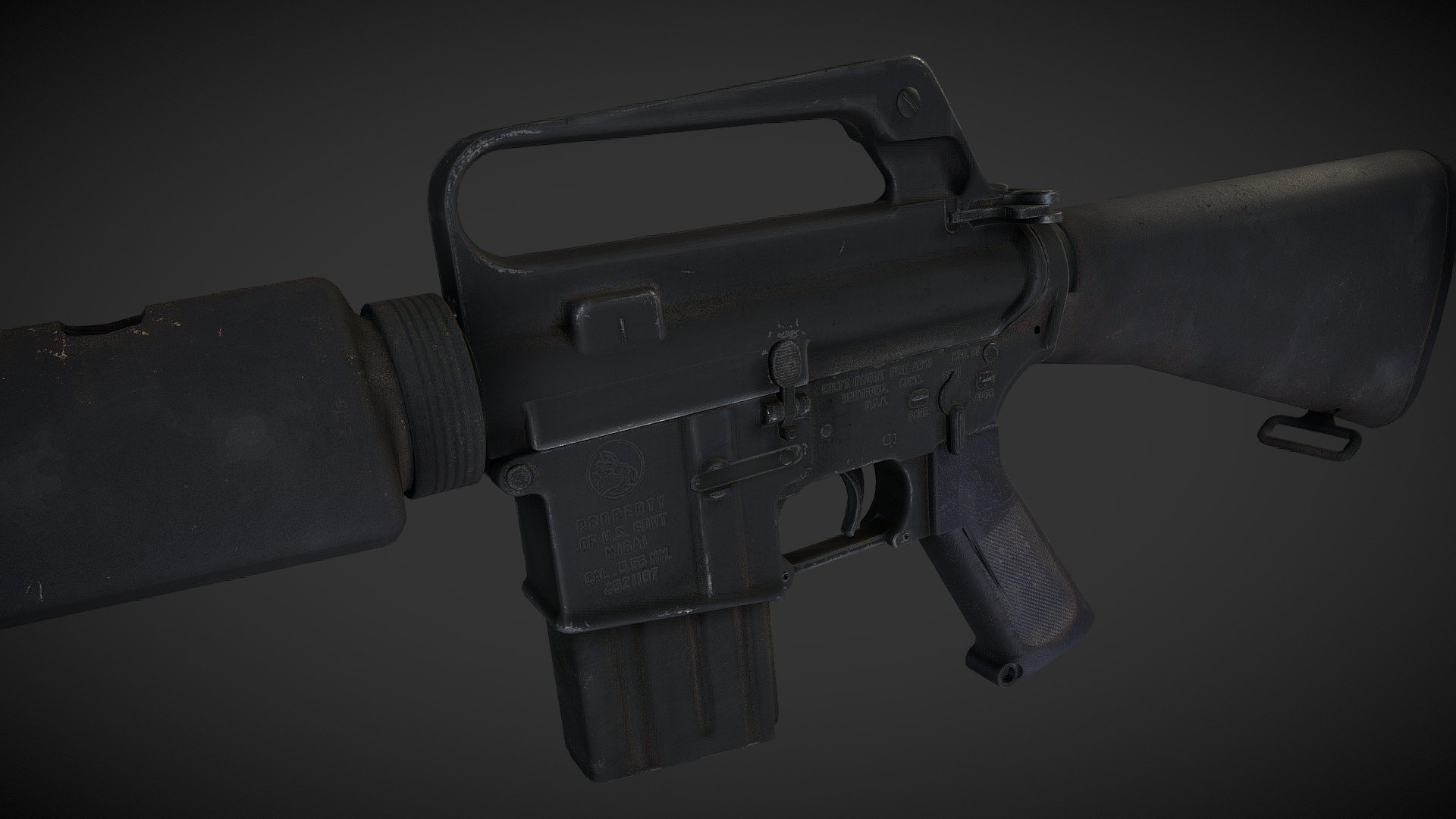 Milspec AR15s - Phase 1 (Vietnam Era) - 3D model by toadie2k [db6bccb ...