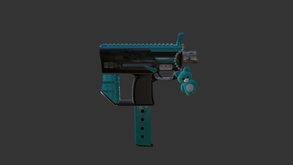 Textured Gun - 3D model by MGold1 [db6c14d] - Sketchfab