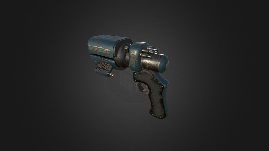 Game pistol - 3D model by homeworld.f [db6cd6c] - Sketchfab