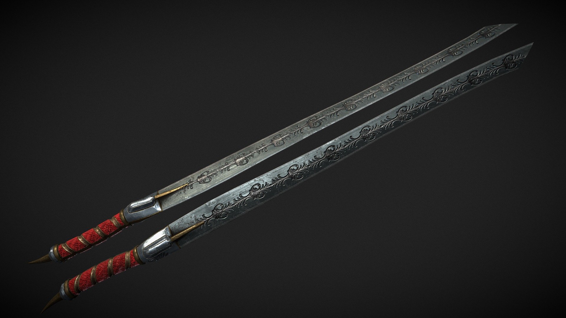 DEADHUNTERS - Dual Blades Tier 4 - 3D model by Adam Várkonyi (@T4rk ...