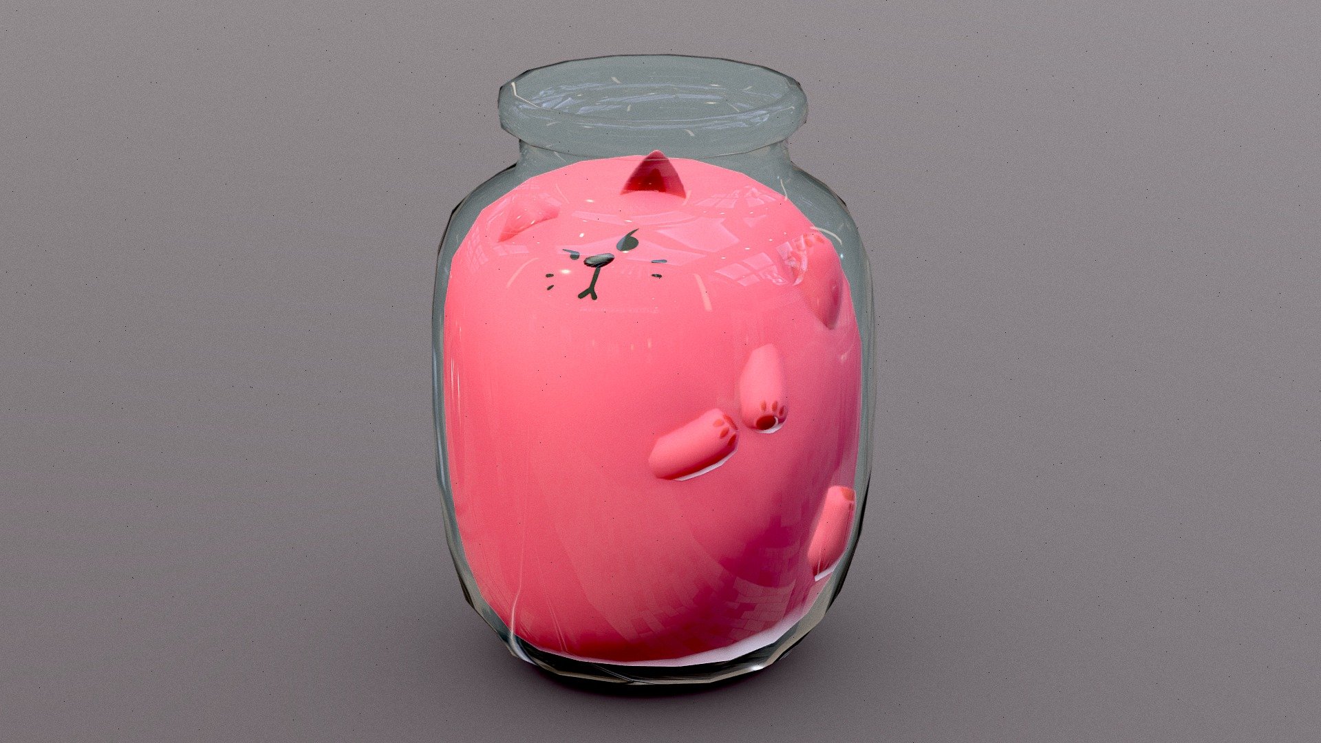 Cat-02-GLASS - 3D model by Dawid Ryś (@dawidrys26) [db729ae] - Sketchfab