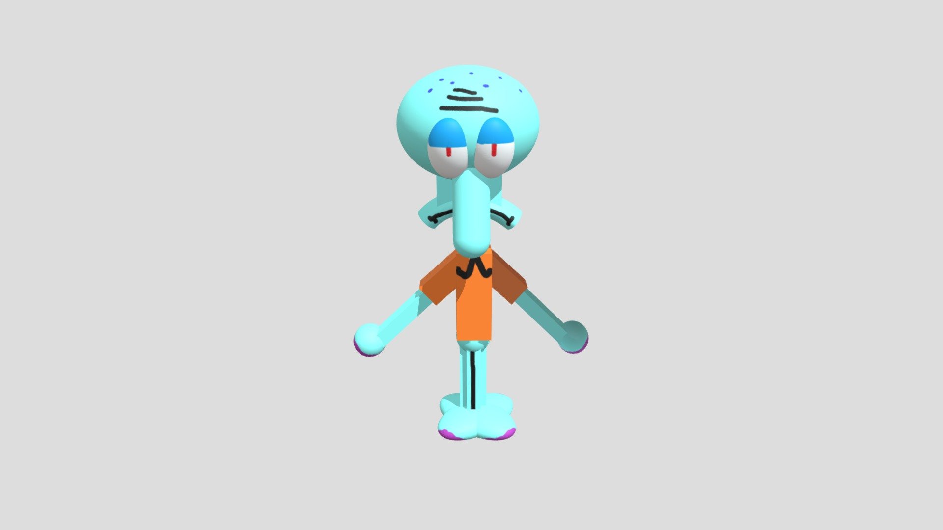 Squidward 3d Model - 3D model by harounhaeder999 [db75172] - Sketchfab