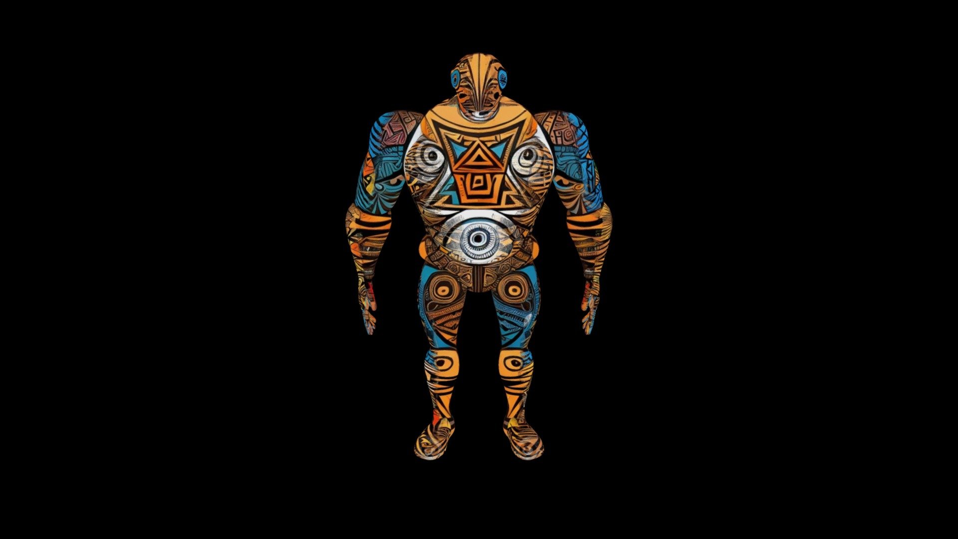 Meshy body painting Samuel Davis - Download Free 3D model by klrxyz ...