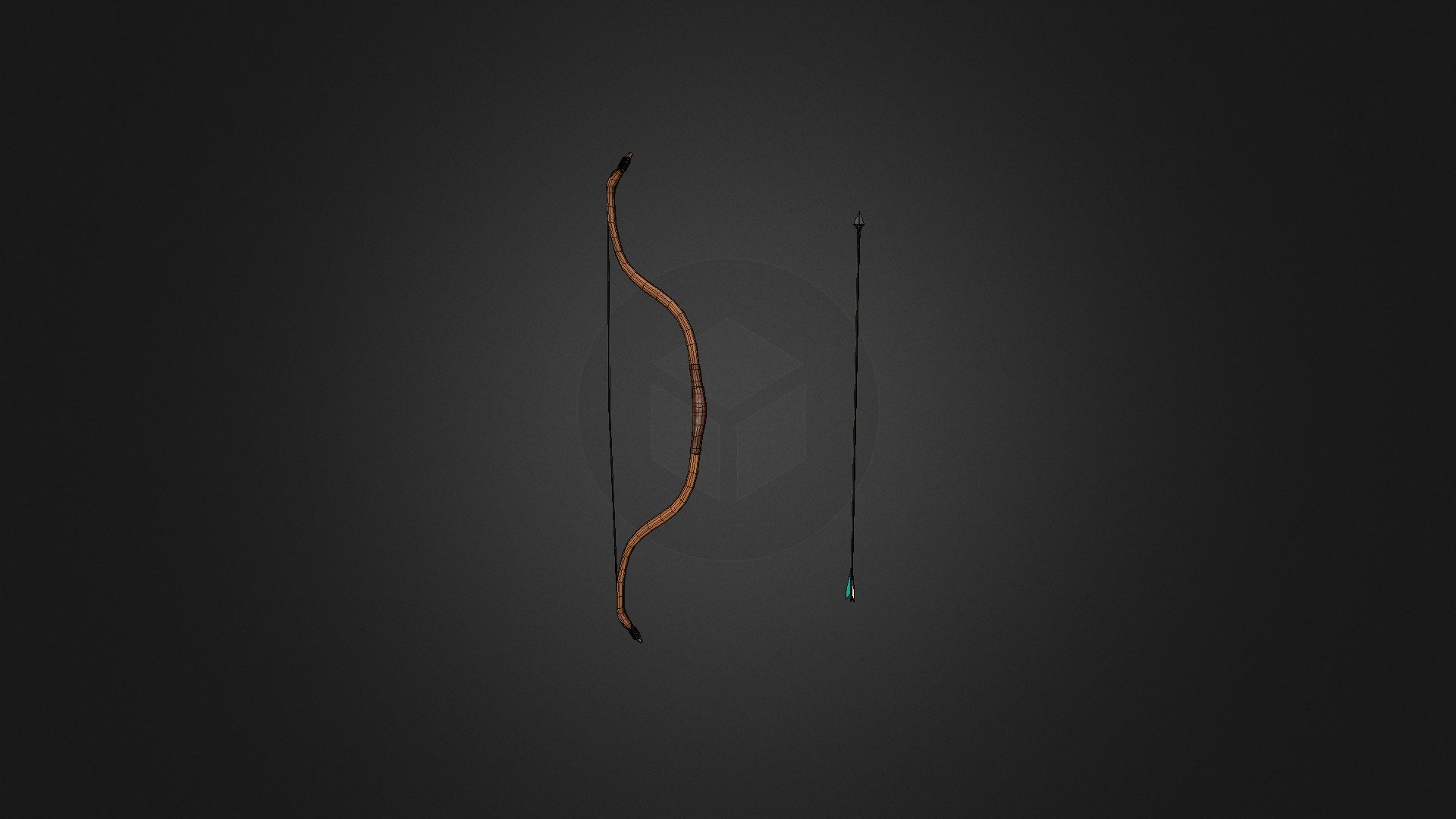 PBR Low-poly Game-ready Asset - Bow and Arrow - Download Free 3D model ...
