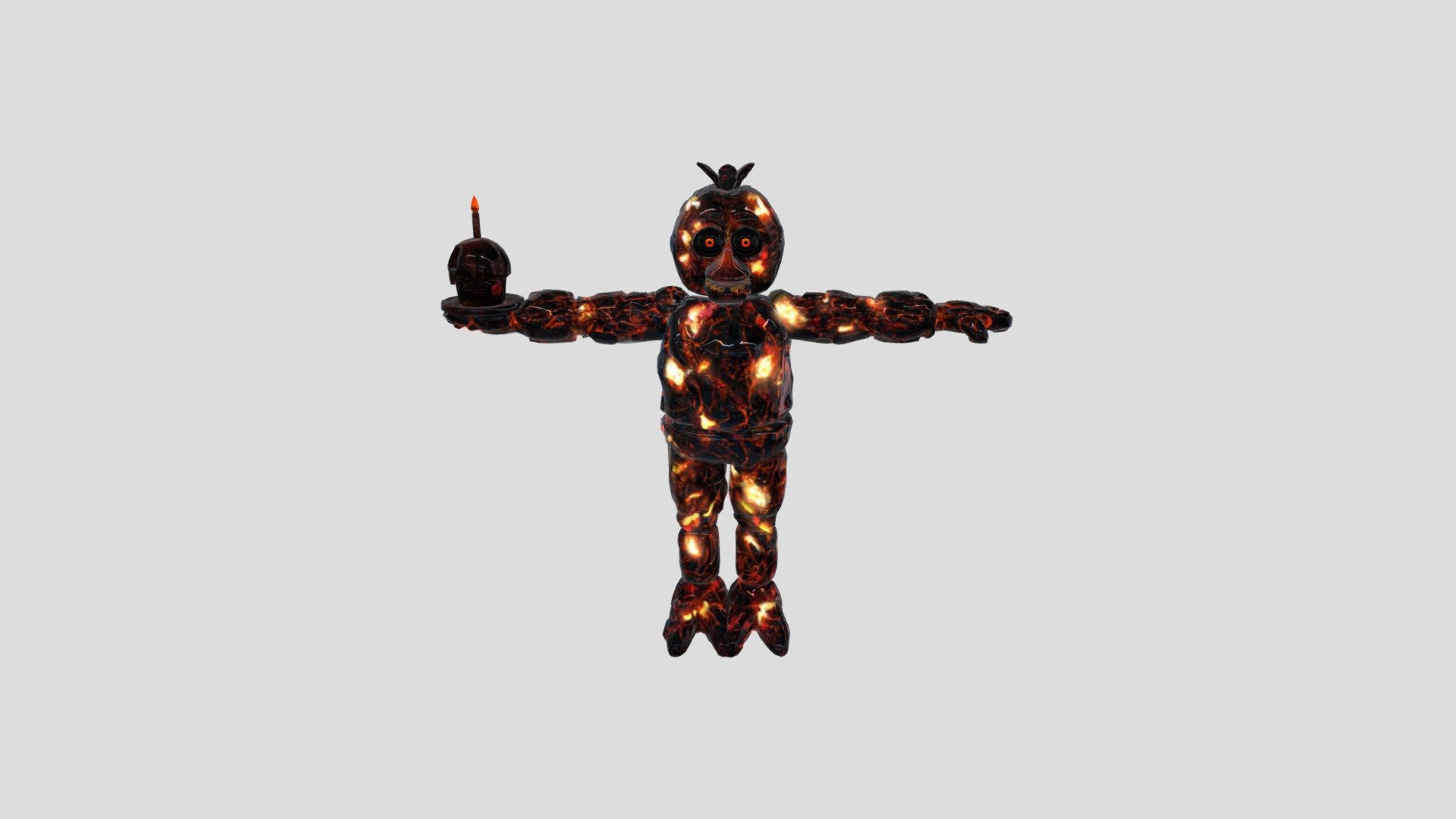 Scorching Chica - Download Free 3D model by Forsaken AR Official (@FNAF ...