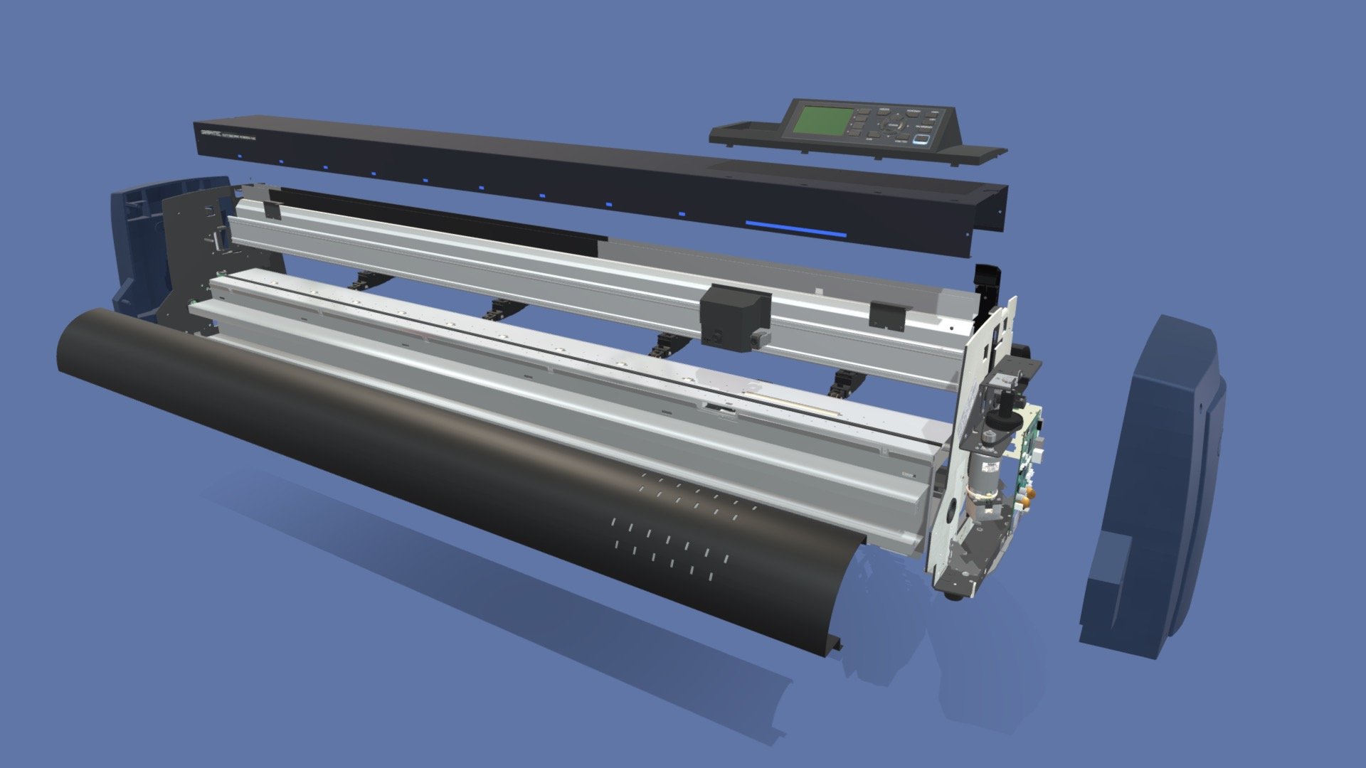 Graphtec FC9000-140-Internal Parts - Download Free 3D model by GRAPHTEC ...