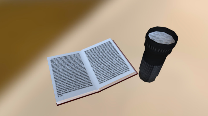 Book & Flashlight - 3D model by biancandy [db790c3] - Sketchfab