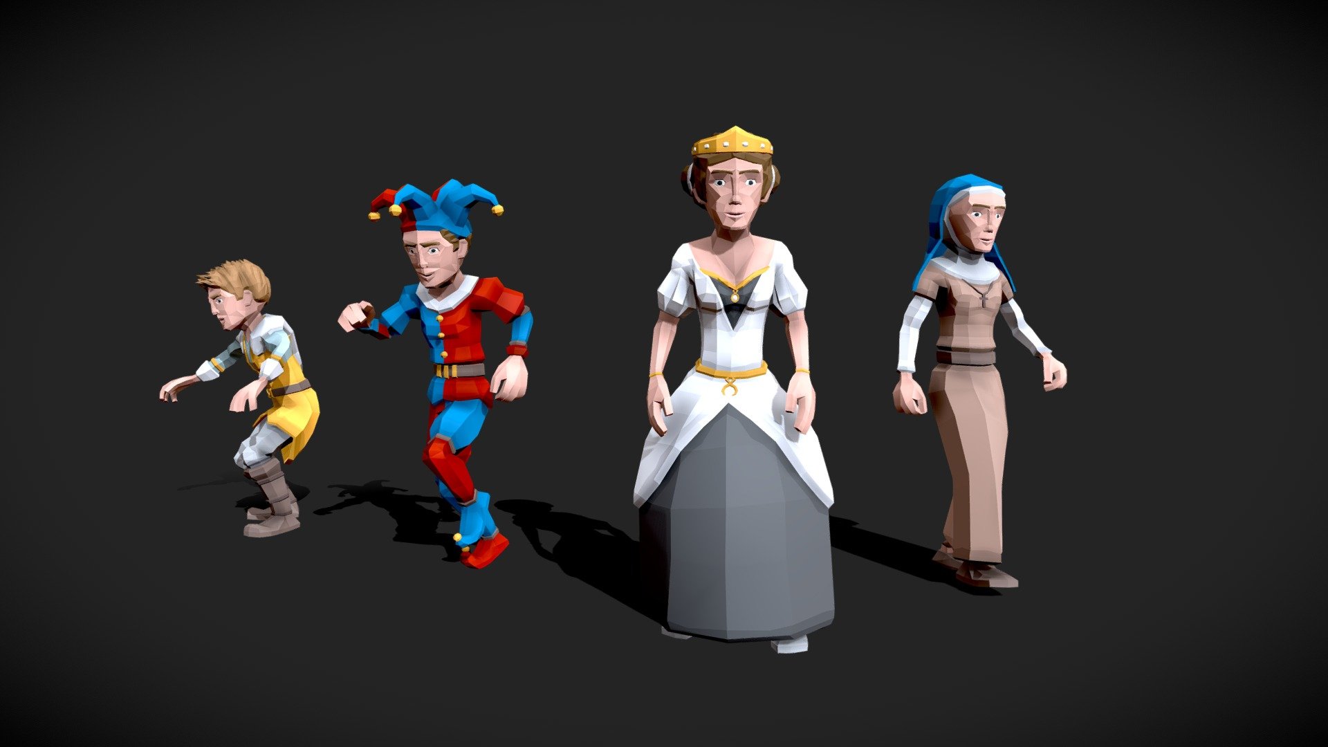 LowPoly Medieval Noble - 3D model by Deltain Studio (@deltainstudio ...