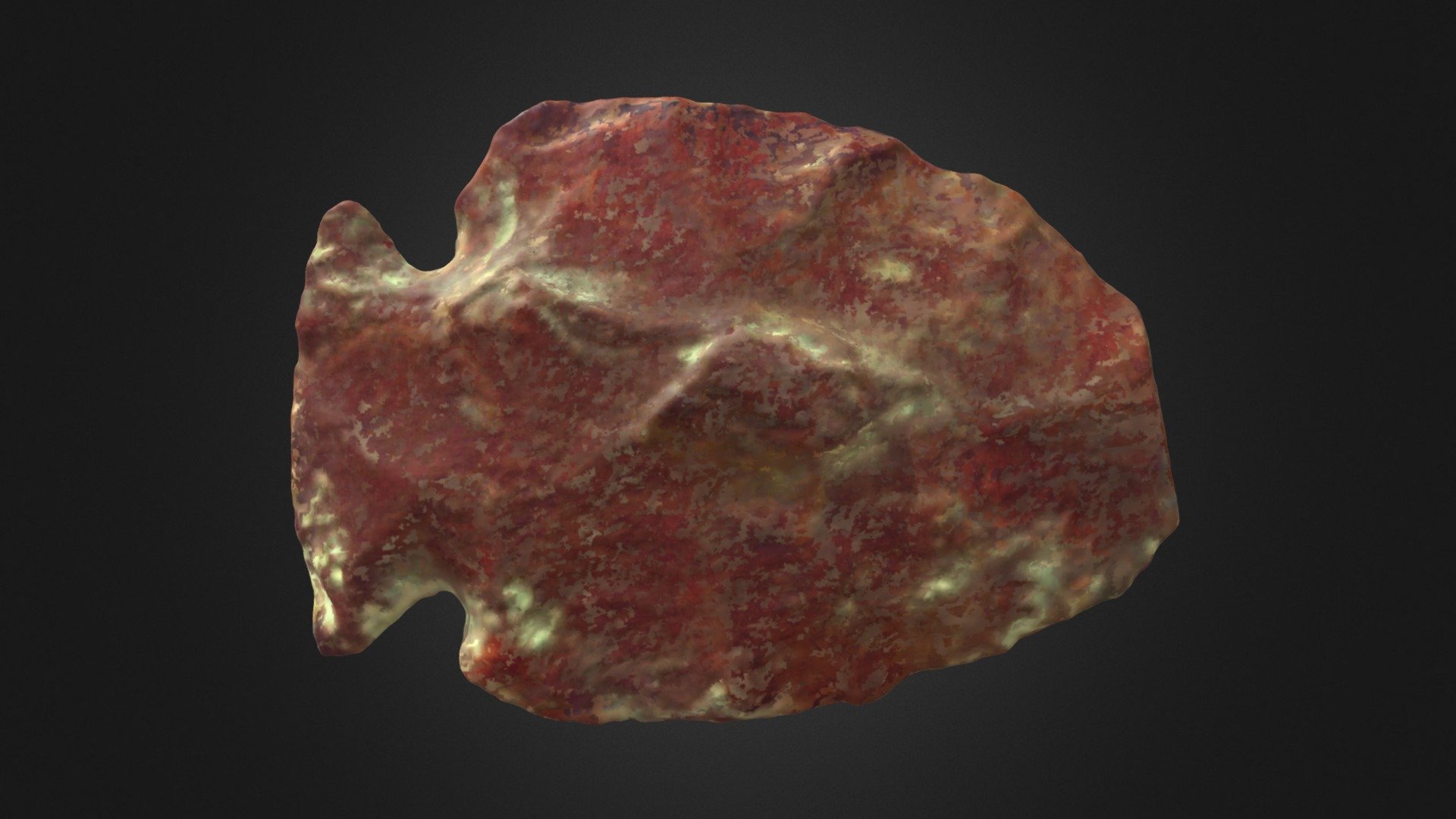 Corner-Notched Point - 3D model by Lakehead Anthropology ...