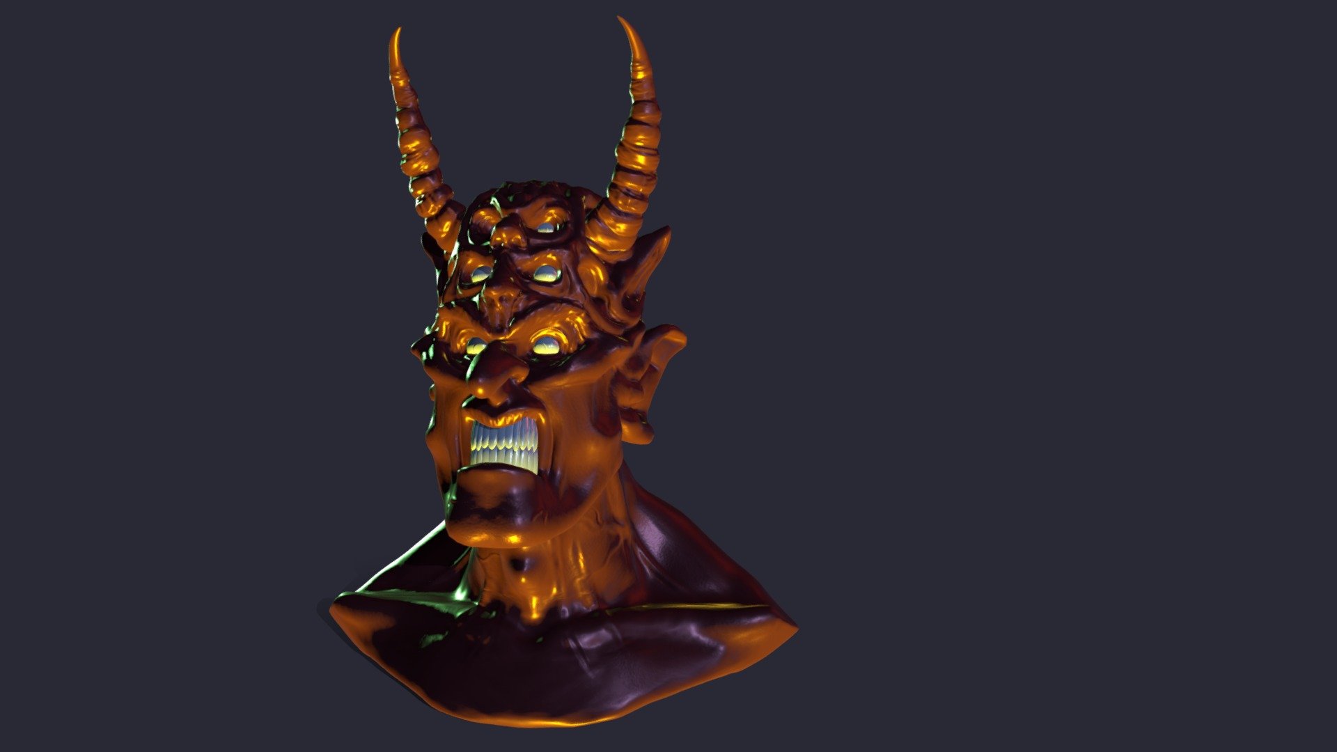 Demon Head - 3D model by Josh.Hatfield [db7ad2f] - Sketchfab