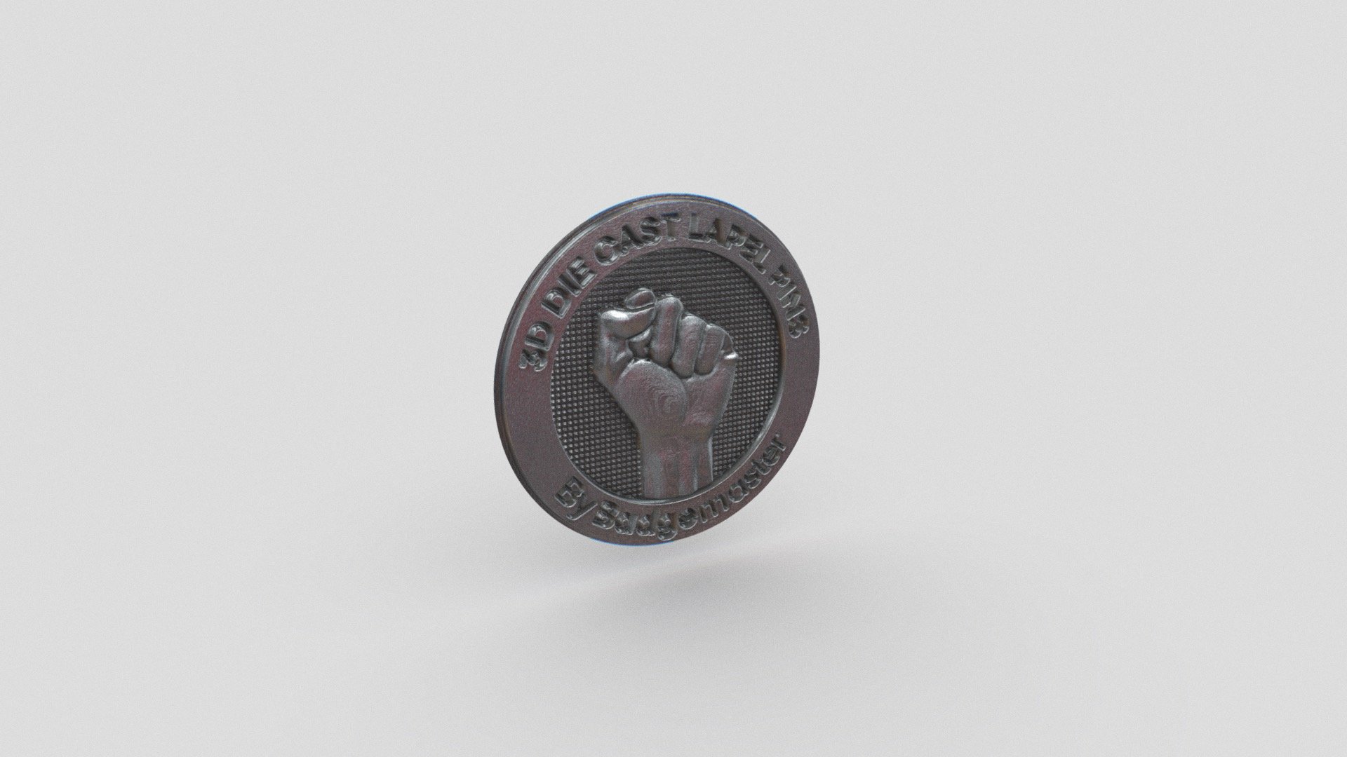 3D Die cast lapel badge - 3D model by Bentleg [db7b7b3] - Sketchfab
