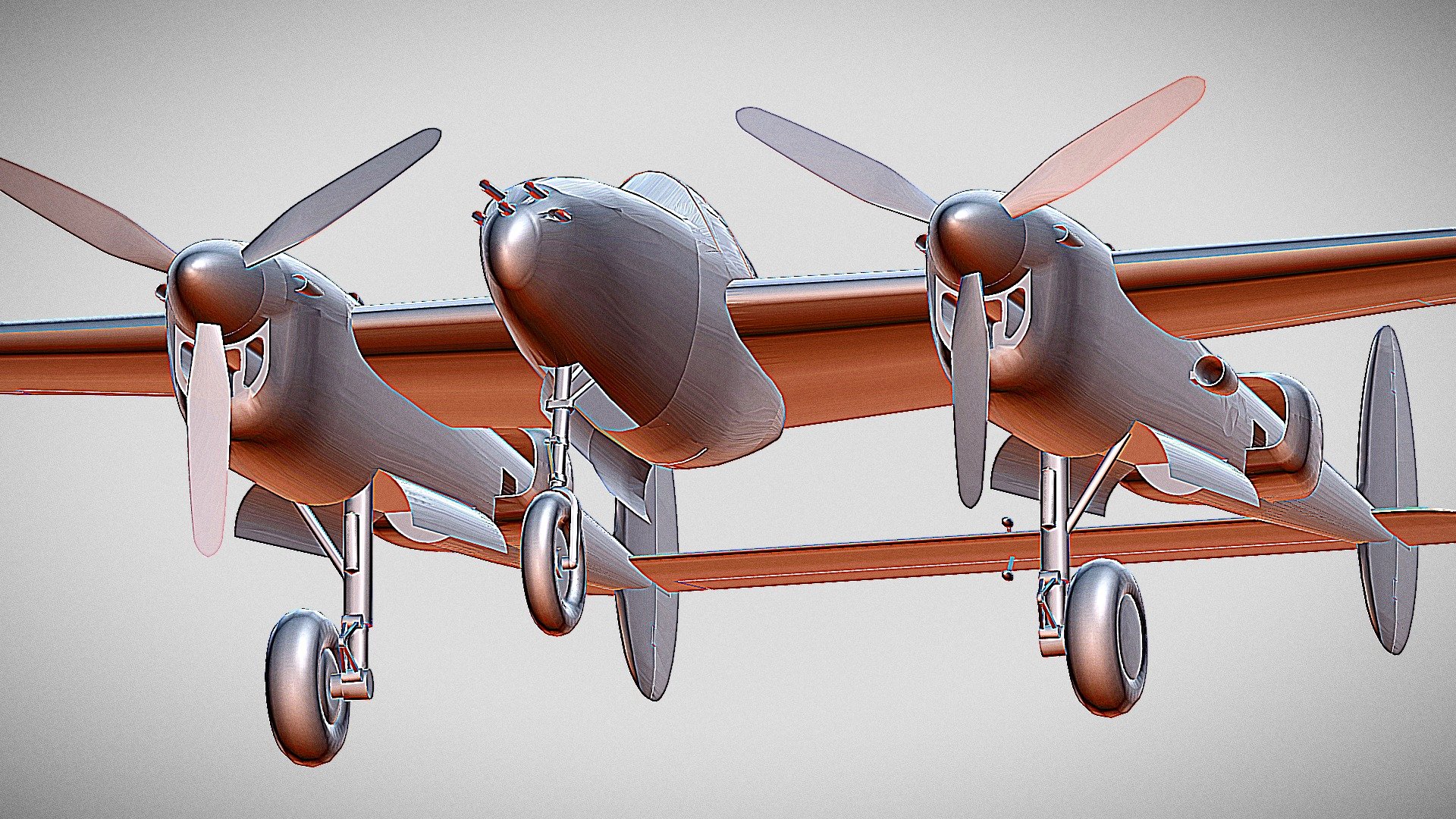 P-38 Lightning - Buy Royalty Free 3D model by SilliconValleyPilot ...