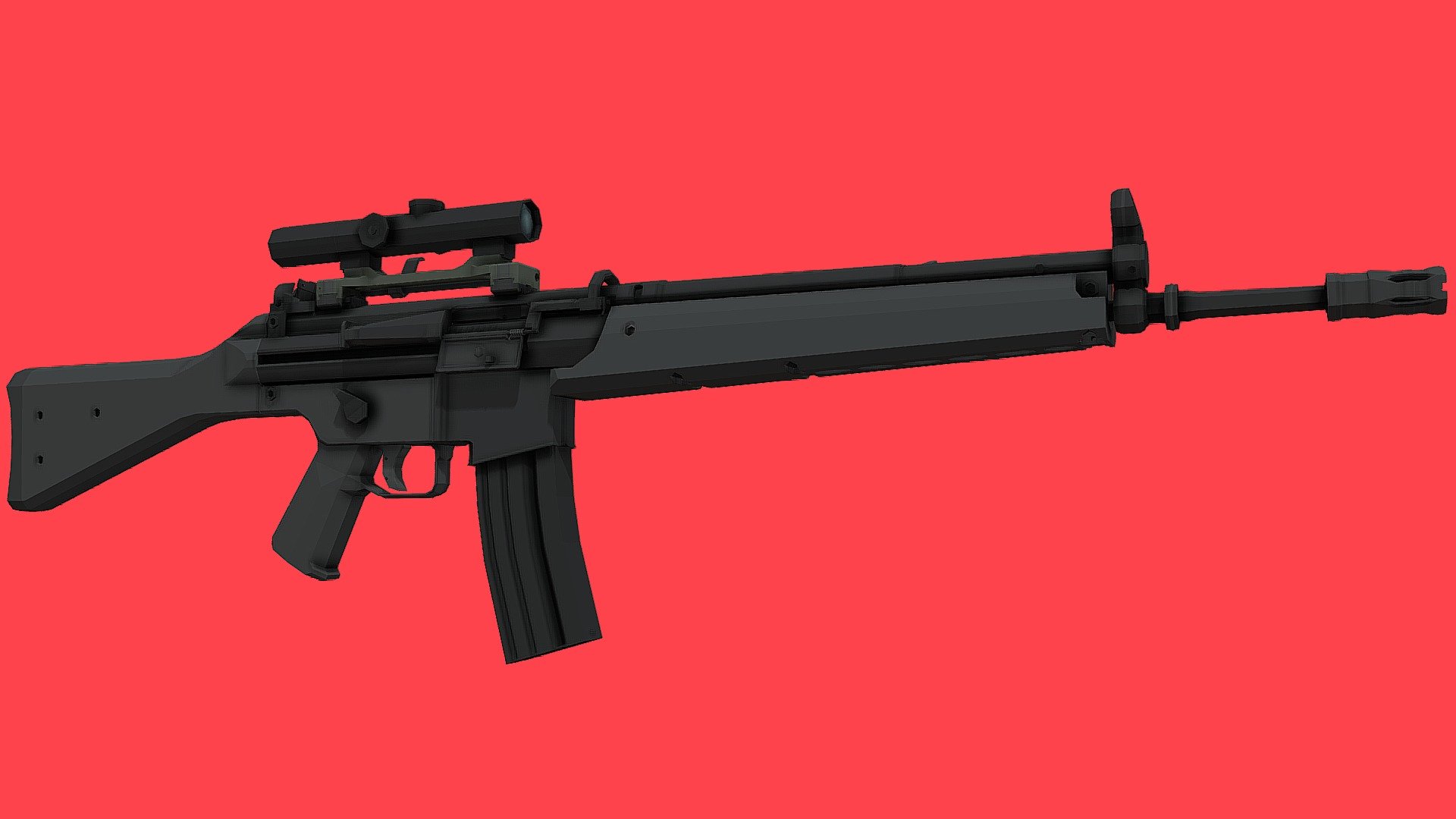 Low-Poly H&K G41 Late Production - Download Free 3D model by Kaan ...