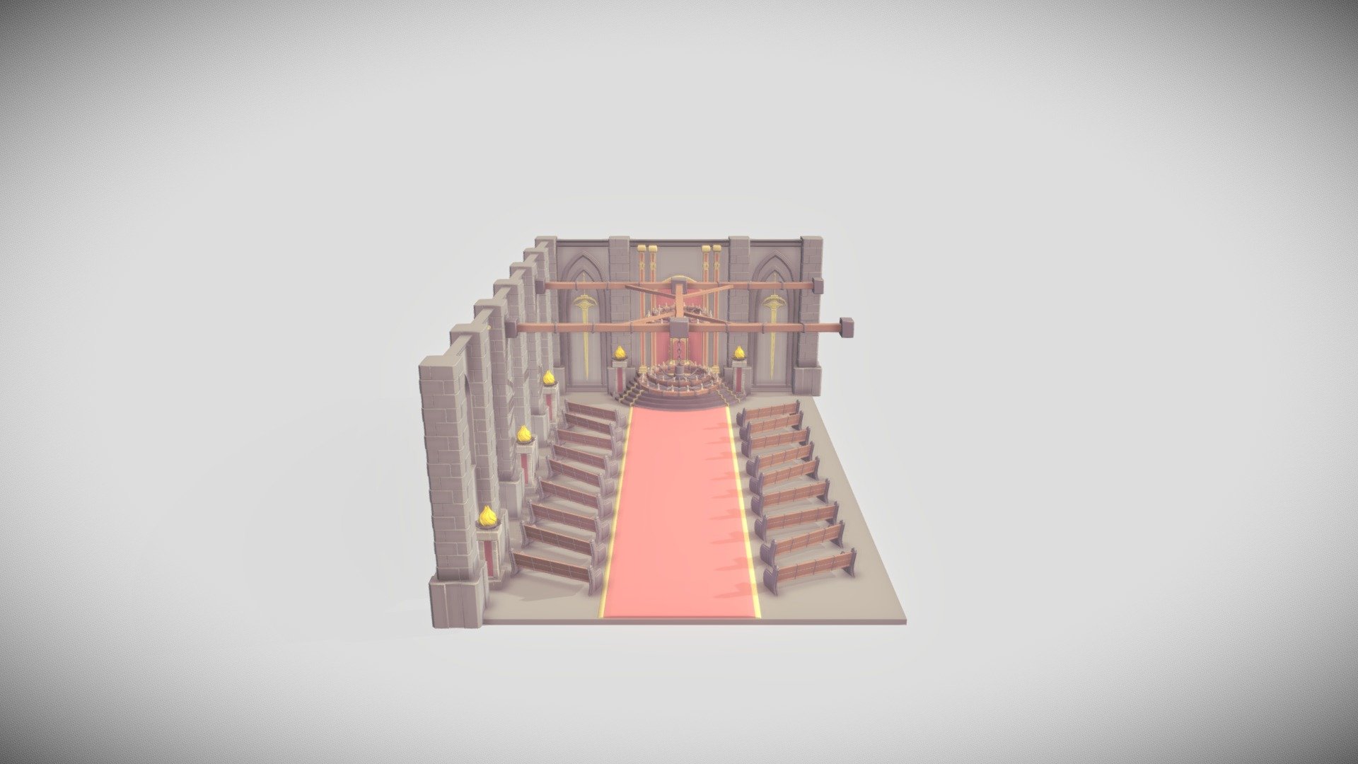 Throne Room - 3D model by tylerkeith_art [db8013d] - Sketchfab