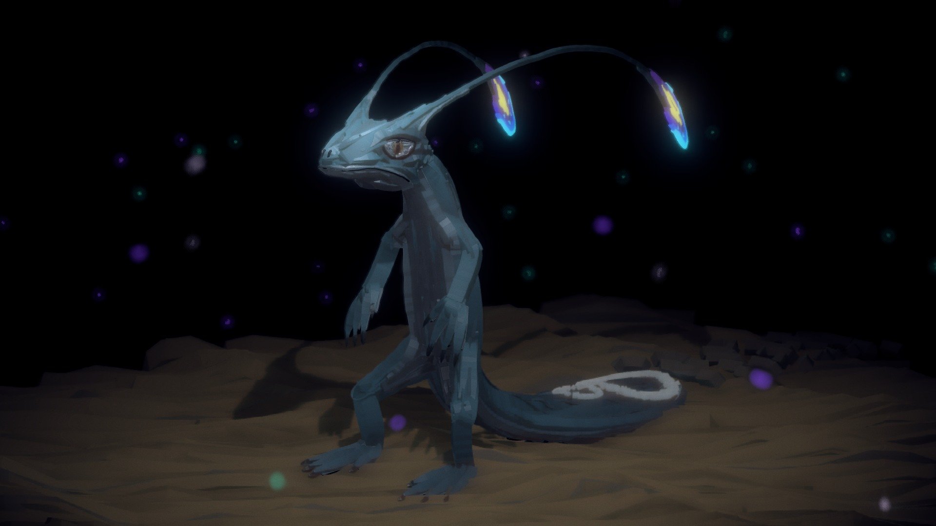 Chief Pocket-tailed lizard - 3D model by sy-kim [db81213] - Sketchfab