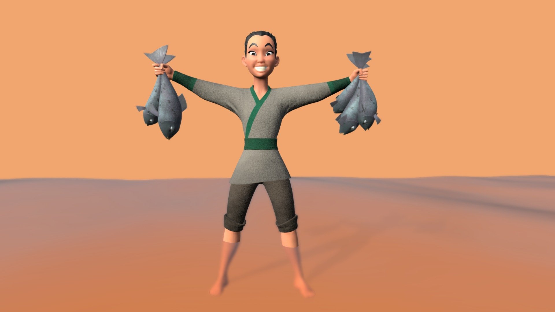Mulan - 3D model by Jose_A_Casillas (@jc2action12) [db8149f] - Sketchfab