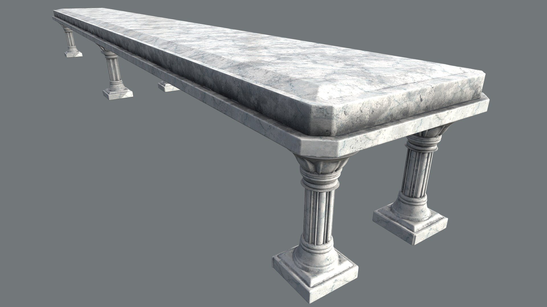 Marble Table (High Poly) - Buy Royalty Free 3D model by POLYCOSM ...