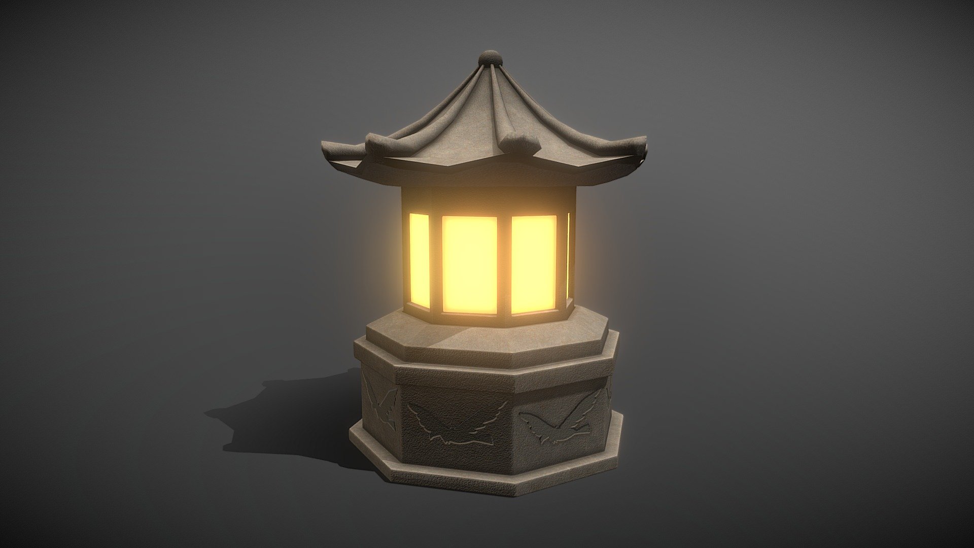 Stone Lantern - Buy Royalty Free 3D model by Zhang Shangbin ...
