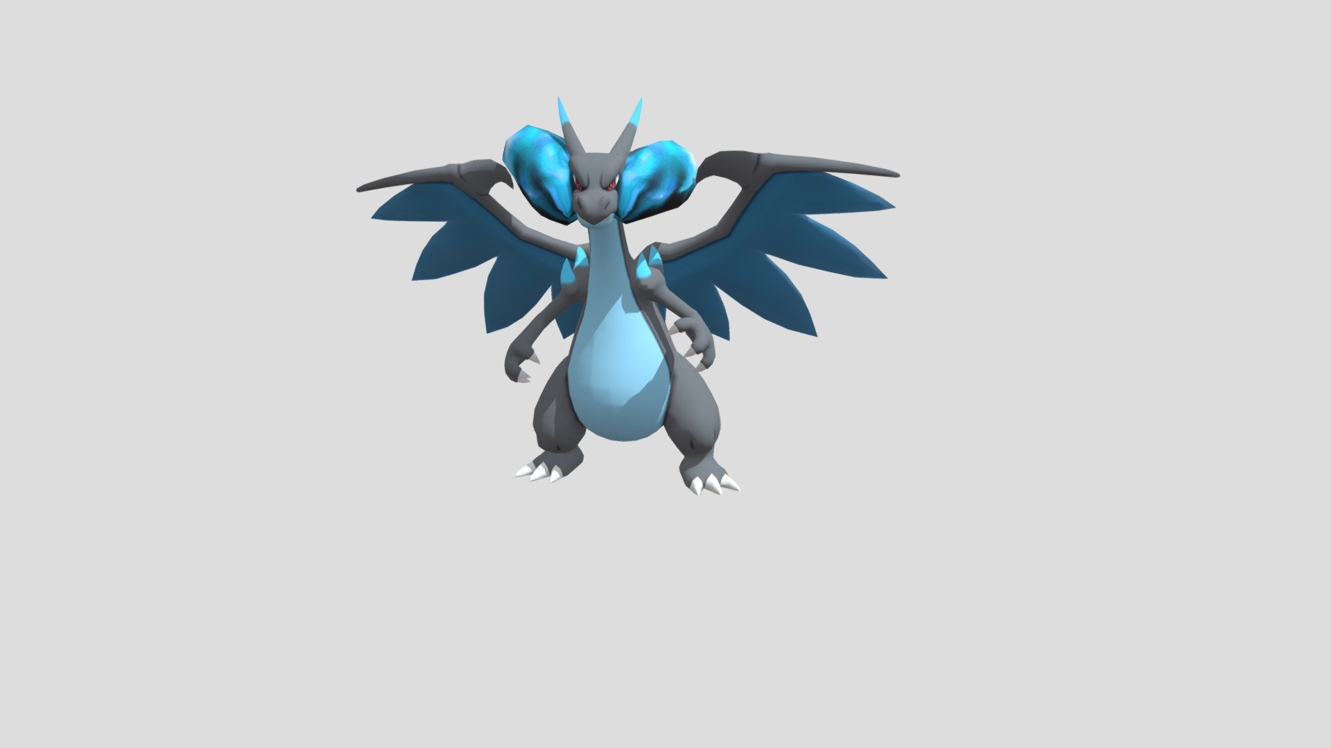 Mega-charizard-X - 3D model by Sethian.Lord.Balcifer [db848ef] - Sketchfab