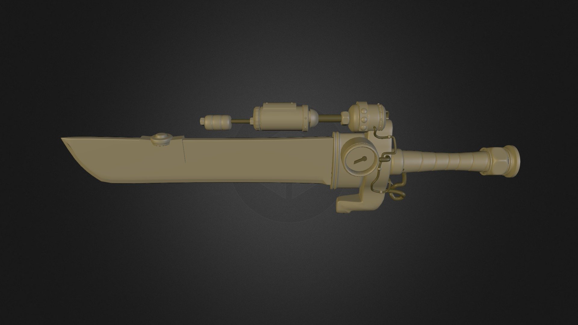 Steam Punk Sword - 3D model by Mebatterham3D (@mebatterham) [db859f0 ...