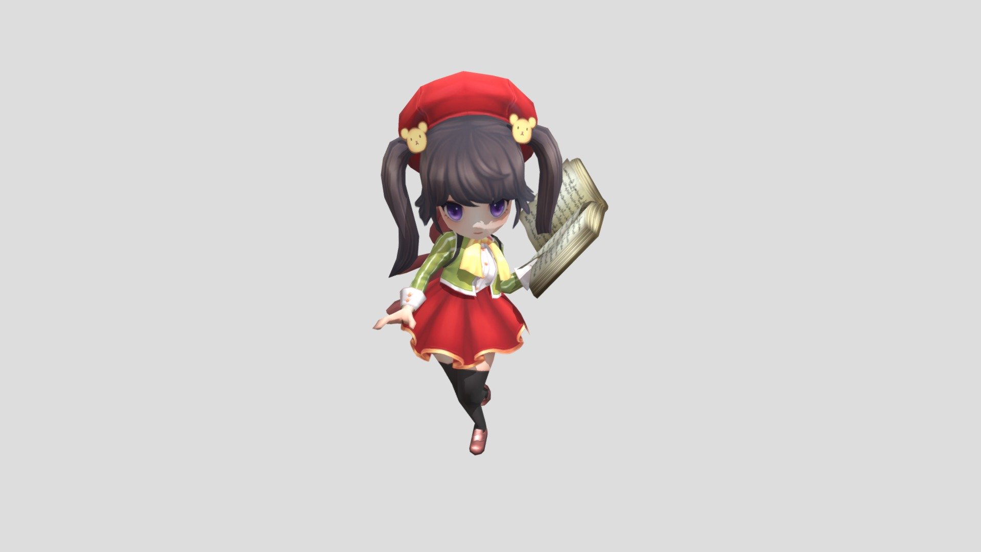 Casual RPG Character - 37 Ruara - 3D model by jjstudio [db85f3e ...