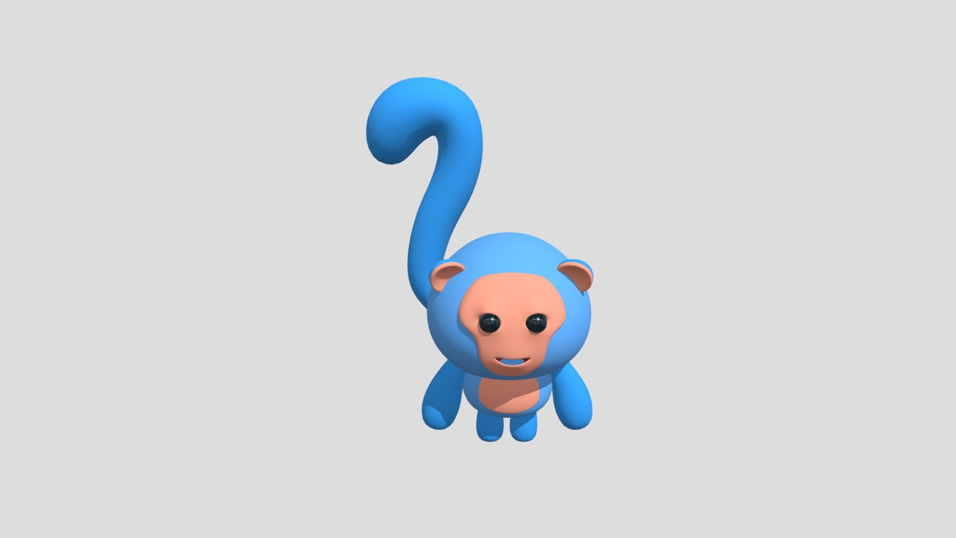 Cute stylized Cartoon Monkey - 3D model by nomank [db874ea] - Sketchfab