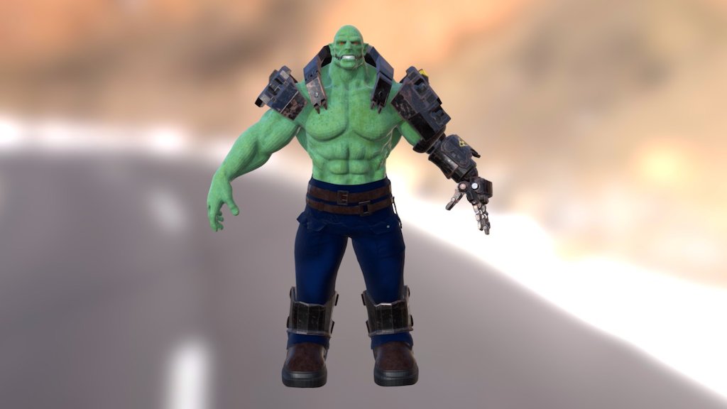Techno Orc - 3D model by atarki [db878a0] - Sketchfab