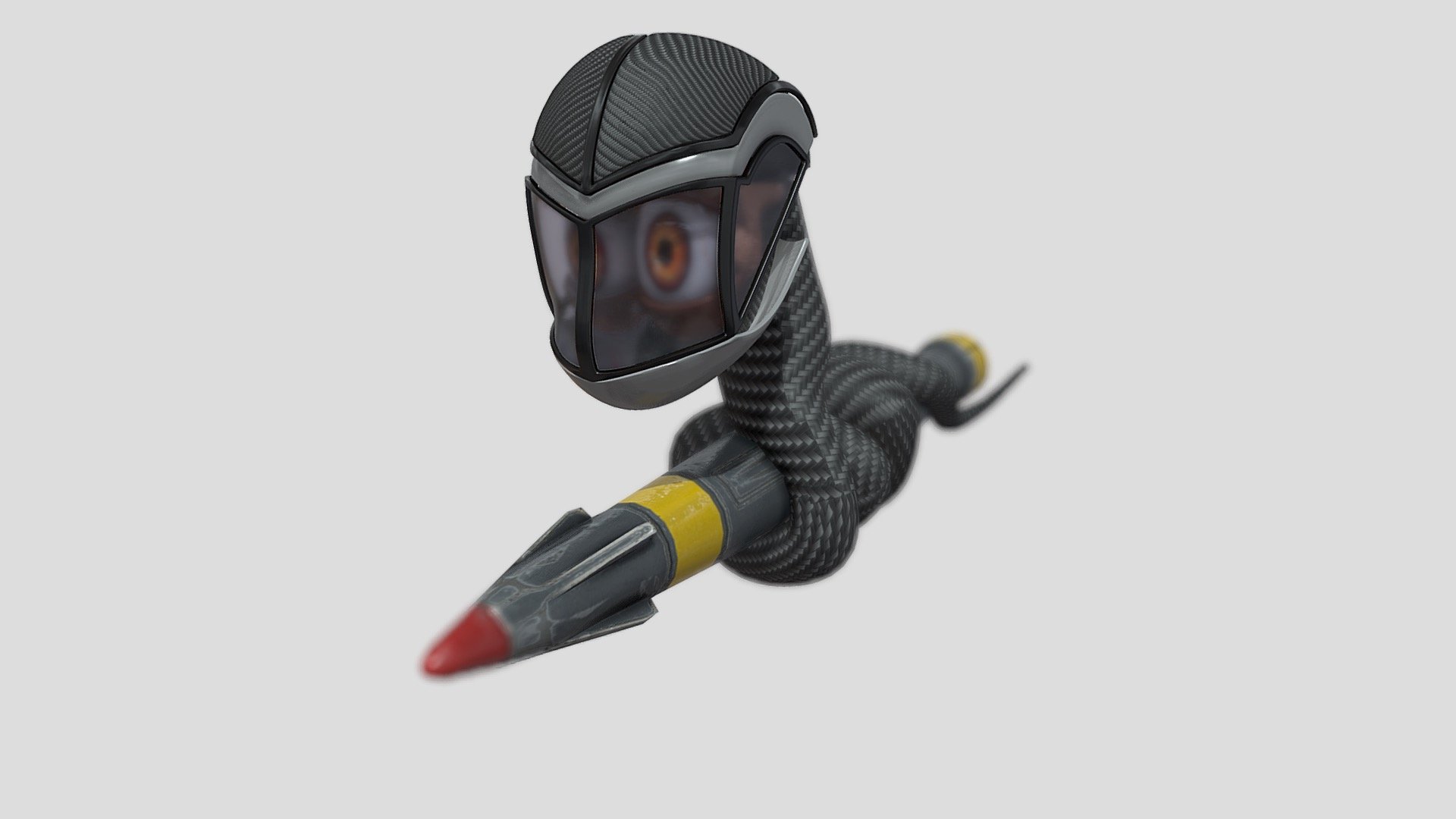 Rocket Worm - Download Free 3D model by ProcreateFX [db898a1] - Sketchfab