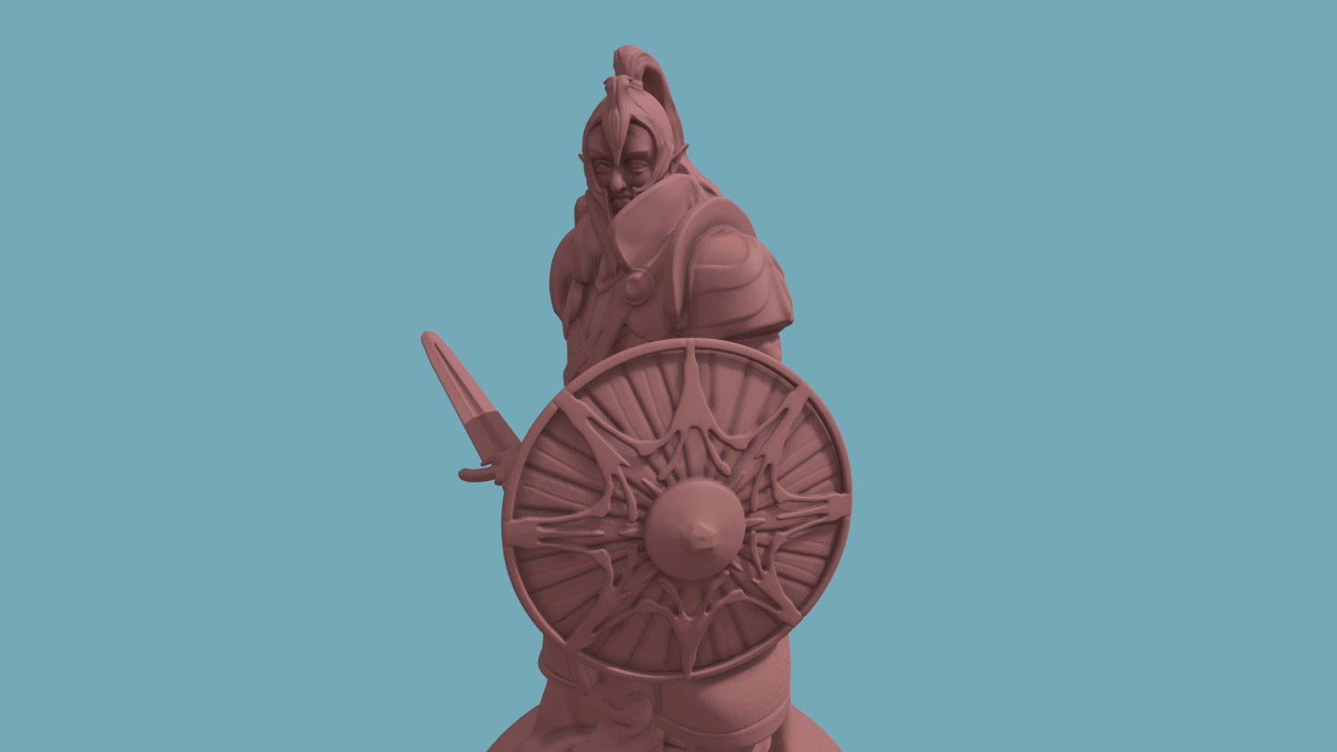 Elf Warrior - 3D model by Thehiddenfortress [db89a99] - Sketchfab
