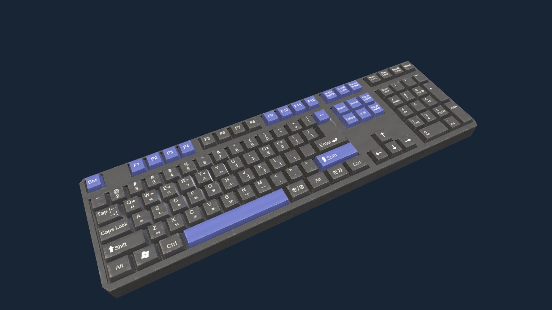 Keyboard - Buy Royalty Free 3D model by Monokuma_ (@cktjrrud0404 ...