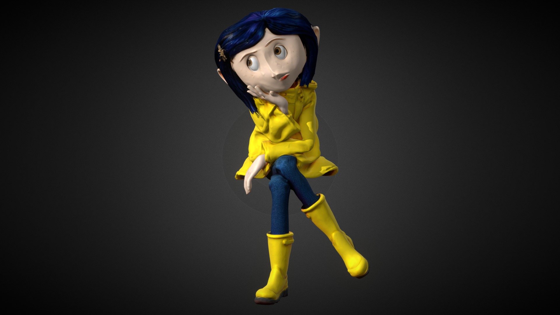 Coraline 3D Sitted - Download Free 3D model by BAKA! (@BAKAx3) [db8ac61 ...