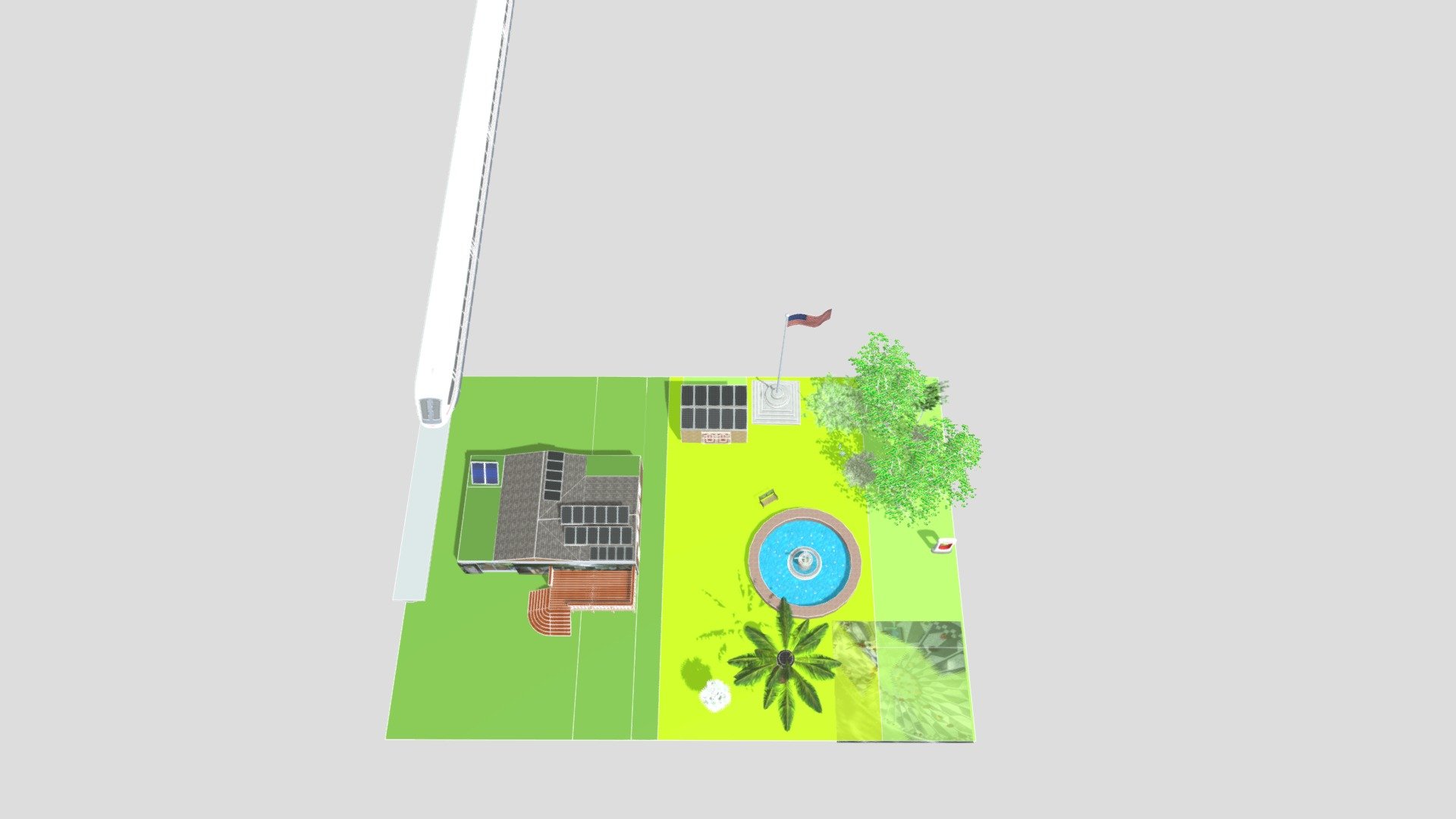 Sunrail Tesla Remember You Veterans Solar Park - 3D model by netzero ...