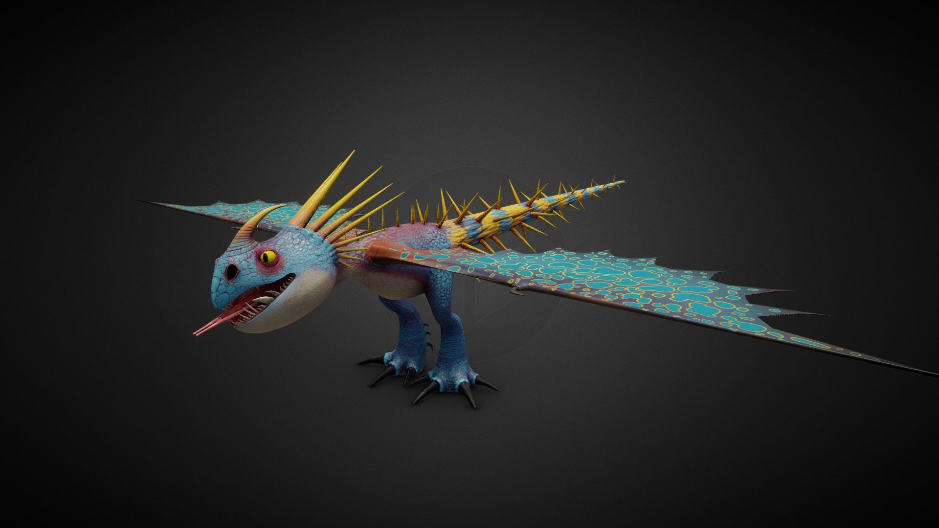 HTTYD Deadly Nadder - 3D model by Soyka Bird (@Soyka.Bird) [db8fcda ...