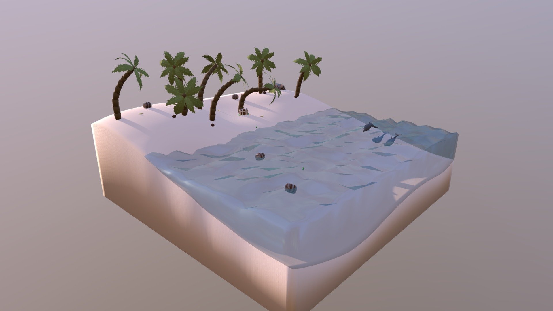 Island - Download Free 3D model by riccardoruggiero [db8fec1] - Sketchfab