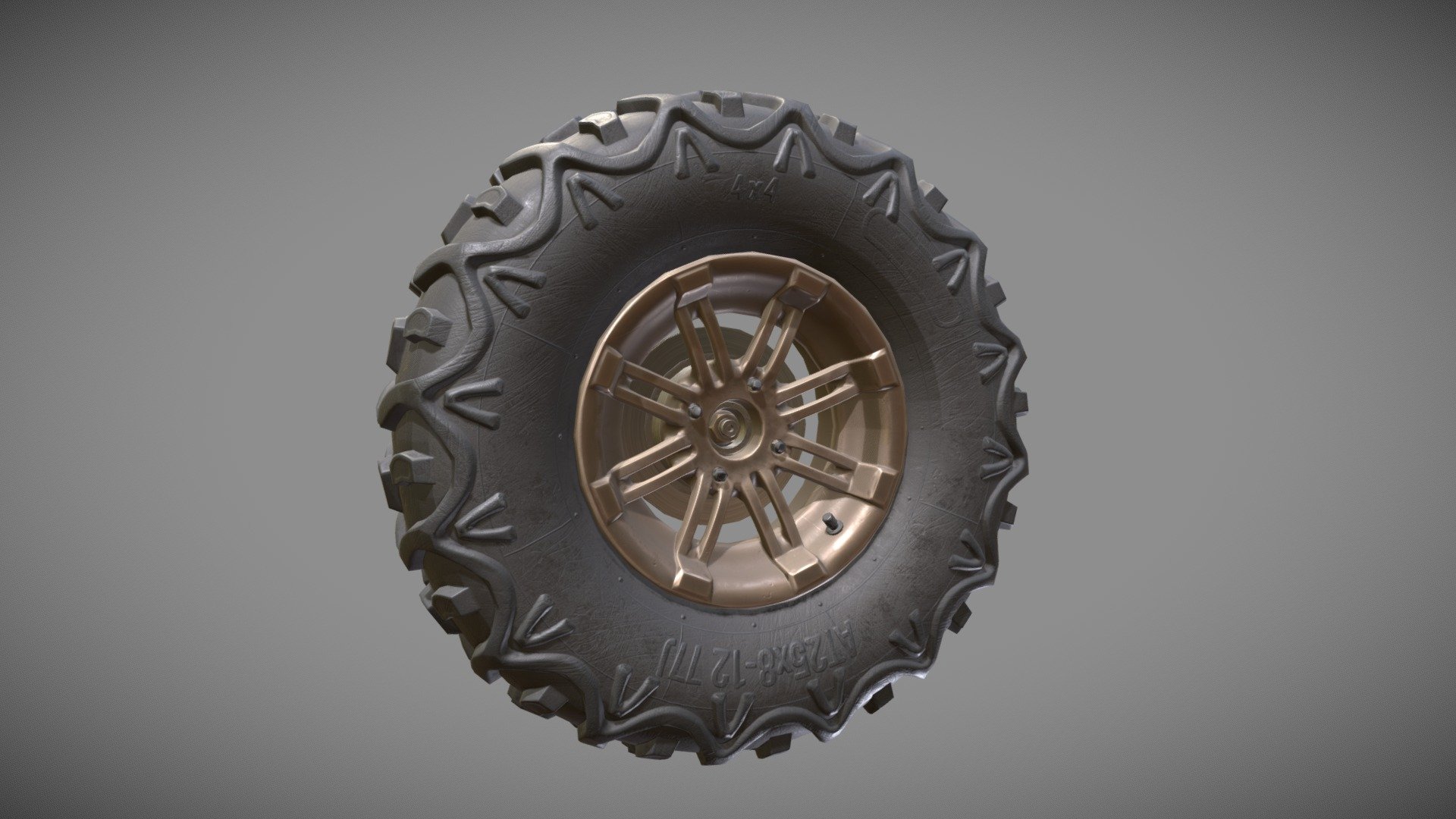 Wheel clean ATV - Buy Royalty Free 3D model by Shamankun [db911ab ...