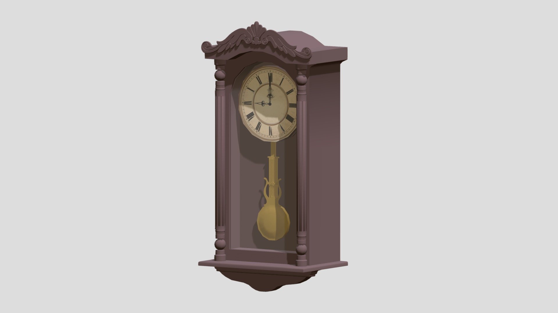 Wall clock - Buy Royalty Free 3D model by ApprenticeRaccoon [db9186a ...