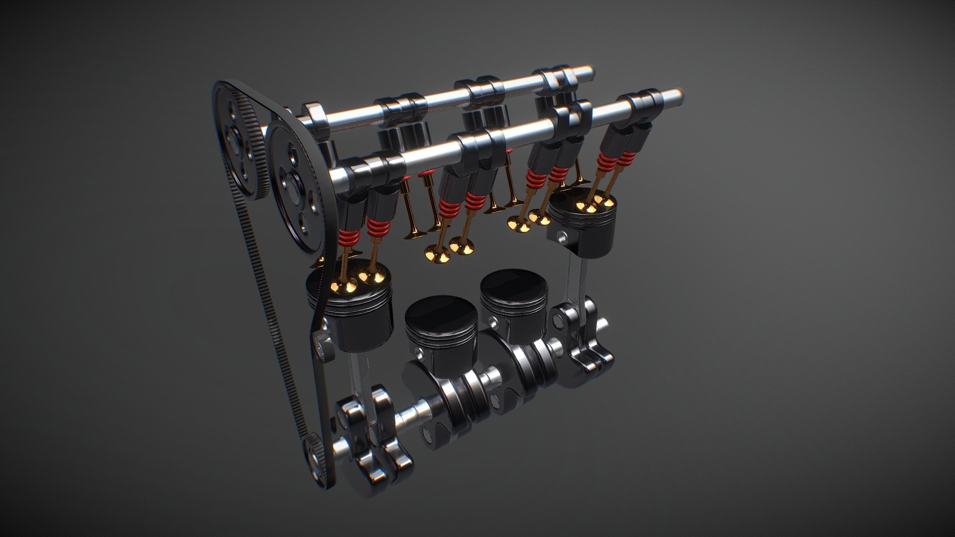 Motor Engine - 3D model by Prx 3D (@prx3d) [db9334e] - Sketchfab