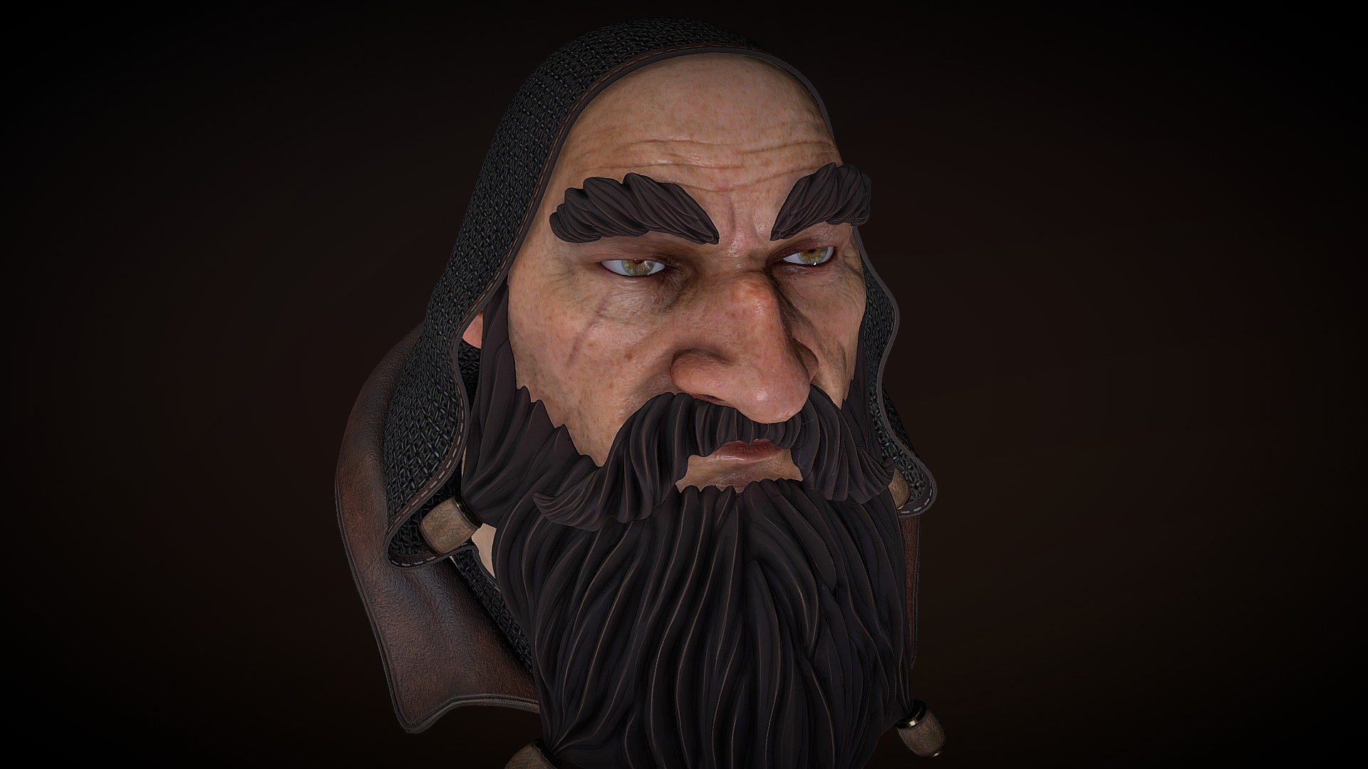 Dwarf Hunter - Real Time Head - 3D model by NicolasHendriks [db945a3 ...