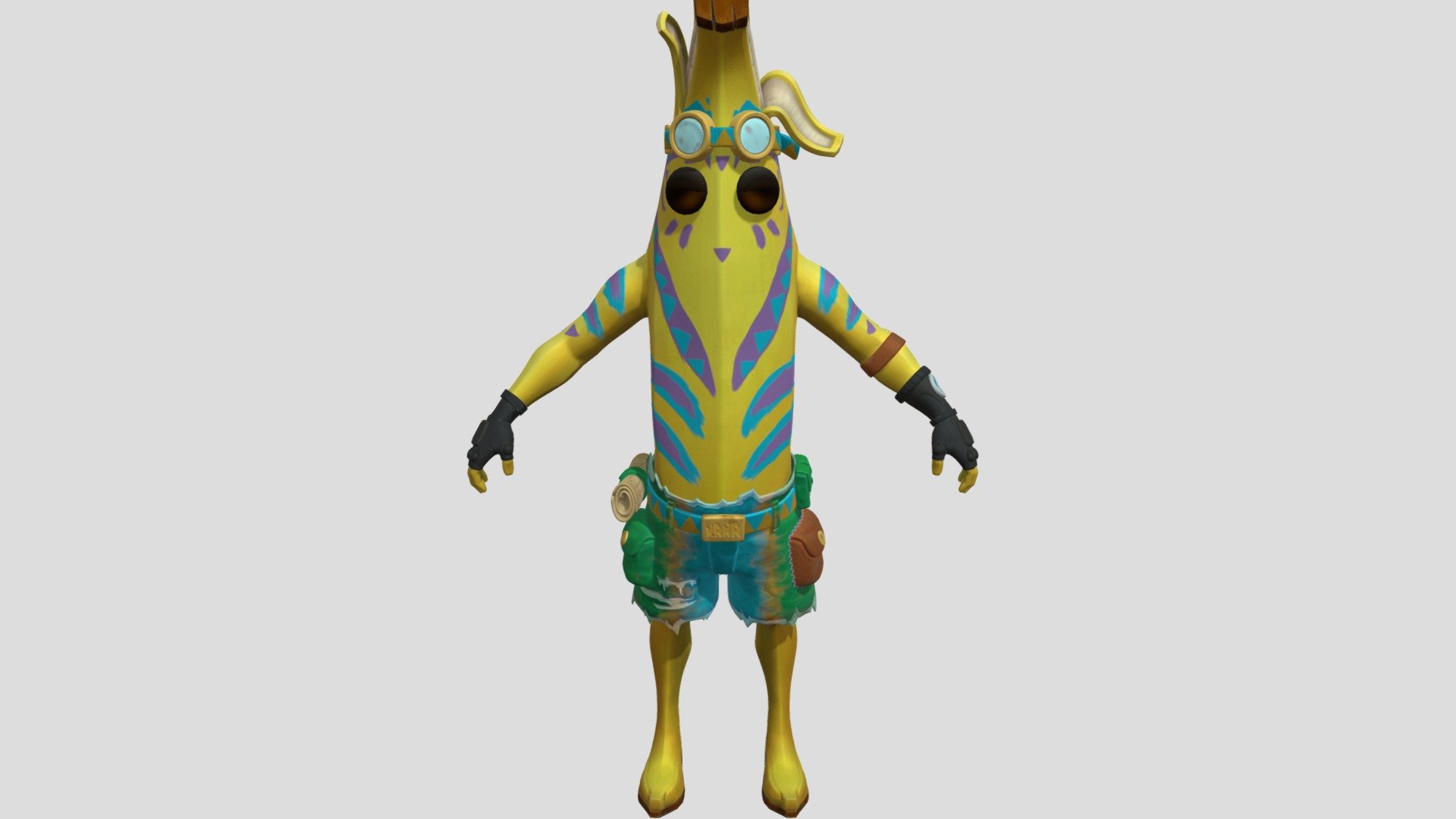 Island Adventure Peely - Fortnite Skin - Download Free 3D model by ...