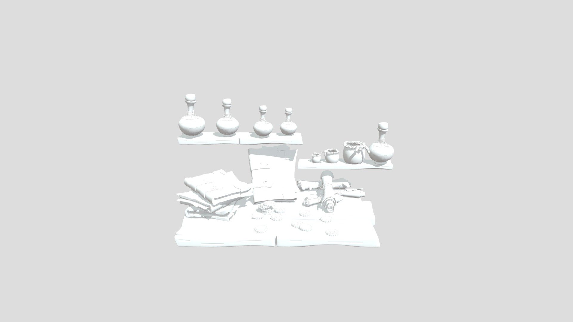Stylized Cartoon Magical Still Life - Bodegón - 3D model by cidmiguelangel1 [db9721e] - Sketchfab